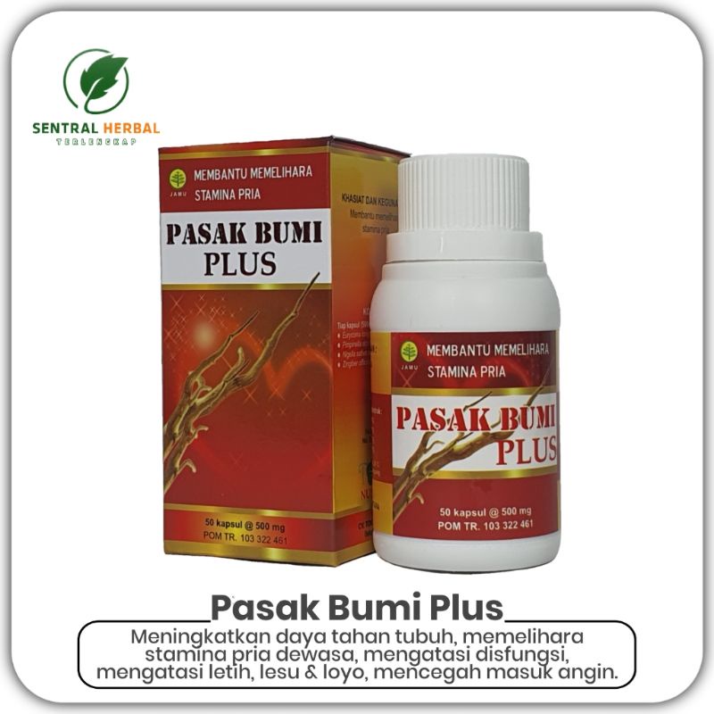 Jual Pasak Bumi Plus Herbal Tambah Stamina Pria Isi 50 Kapsul | Shopee Indonesia