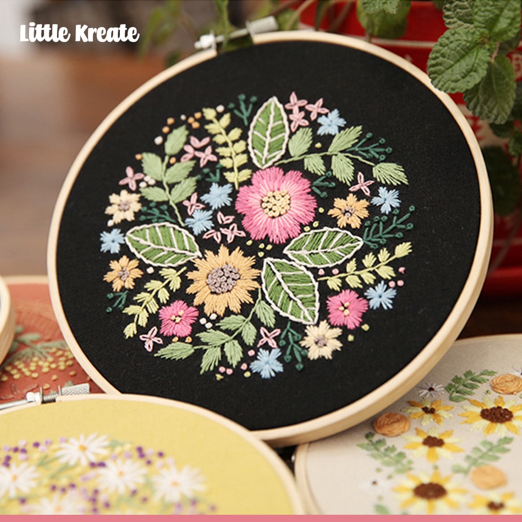 Jual HE#03 DIY Paket Sulam Menyulam / Hand Embroidery Kit / Needle ...