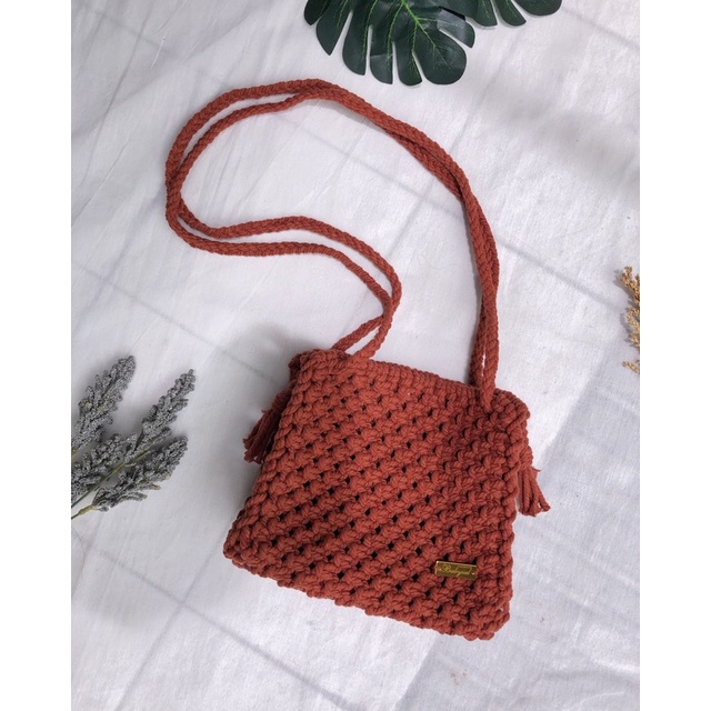 Jual TAS MACRAME/MACRAME BAG/SHOULDER BAG | Shopee Indonesia