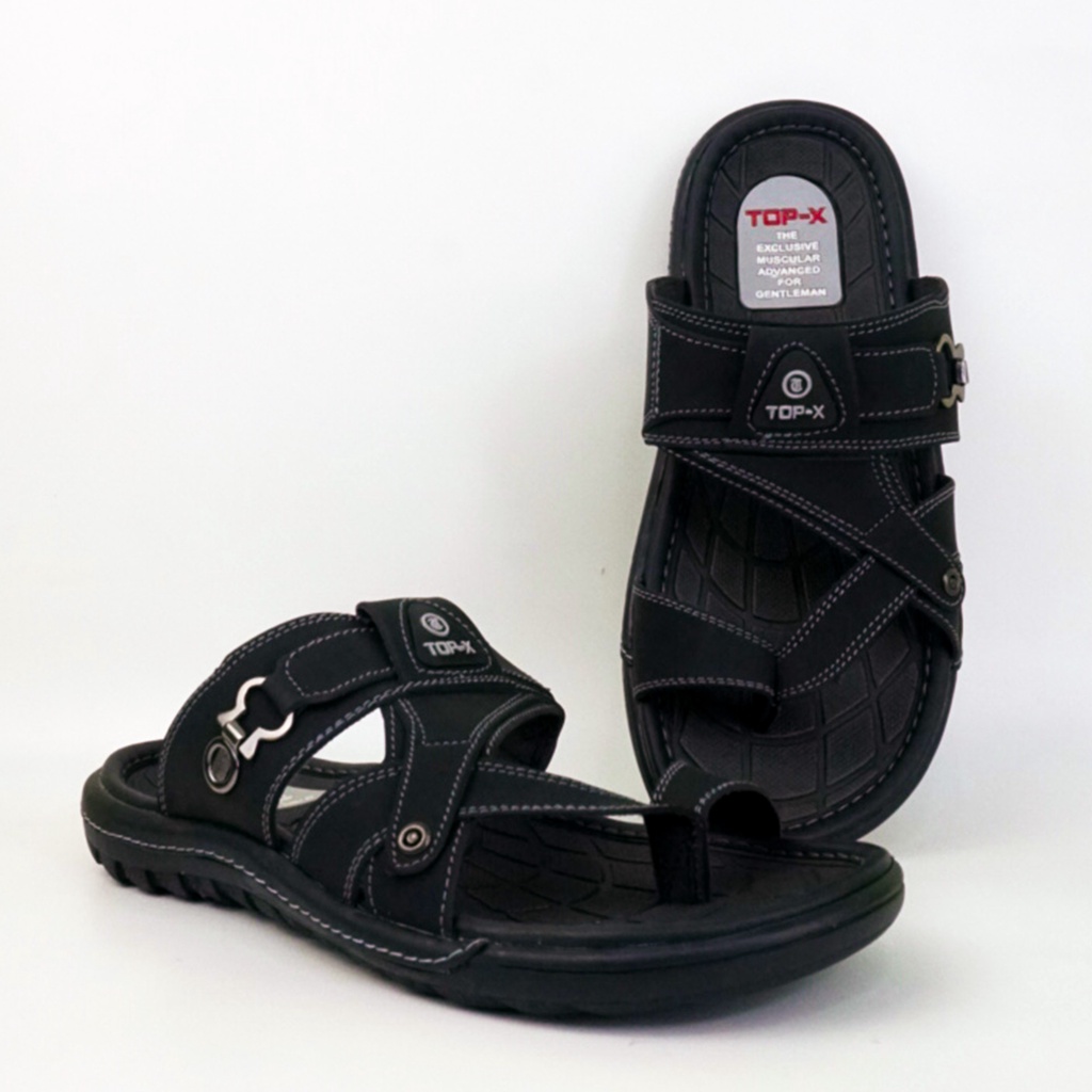 Jual Sandal Pria Sandal Jepit Slop Pria Kulit Premium Sendal Cowok ...
