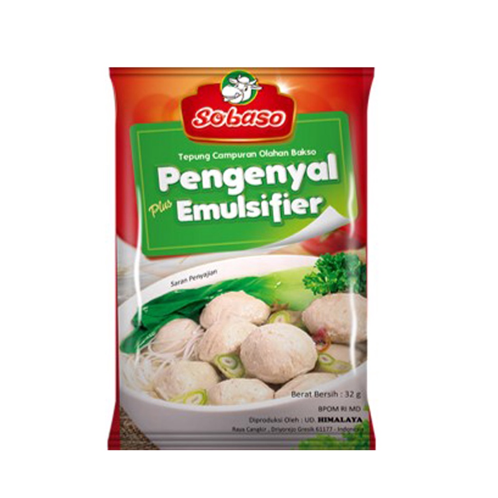 Jual Tepung Pengenyal, Penstabil & Perenyah bakso Sobaso 32g | Shopee ...