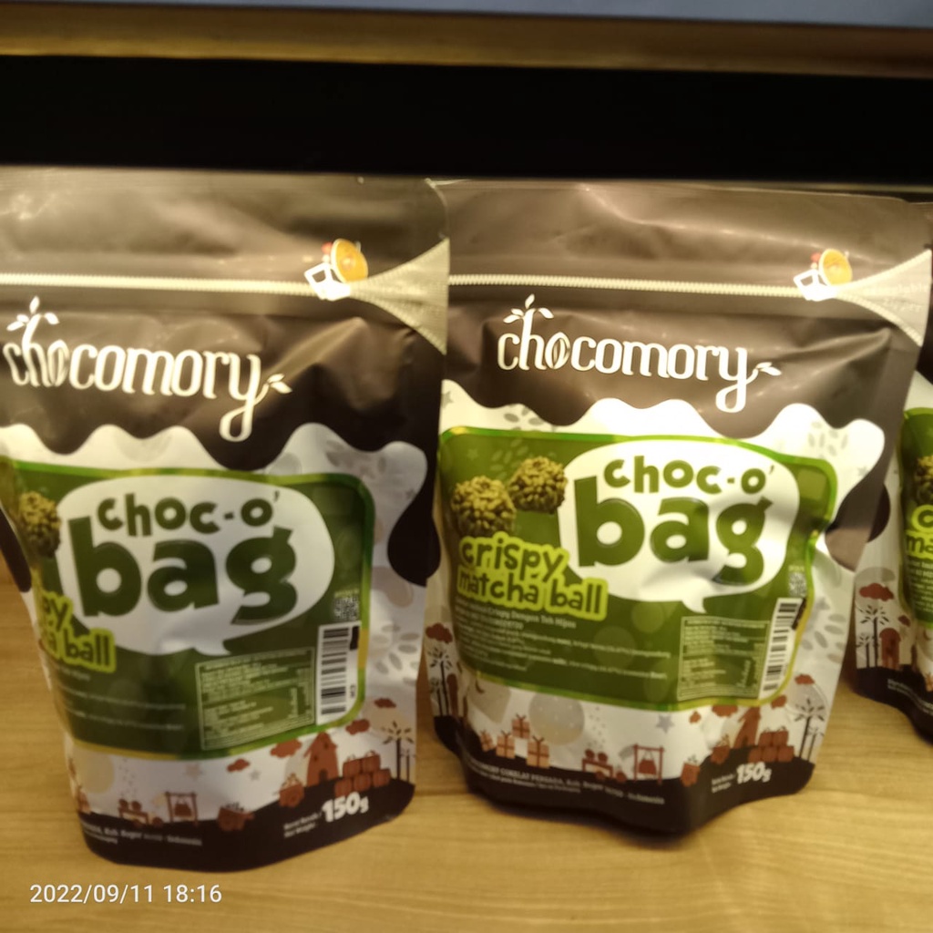 Jual READY JAKARTA 05 JUL 2025 - CHOCO BAG CRISPY MATCHA BALL WAFER ...