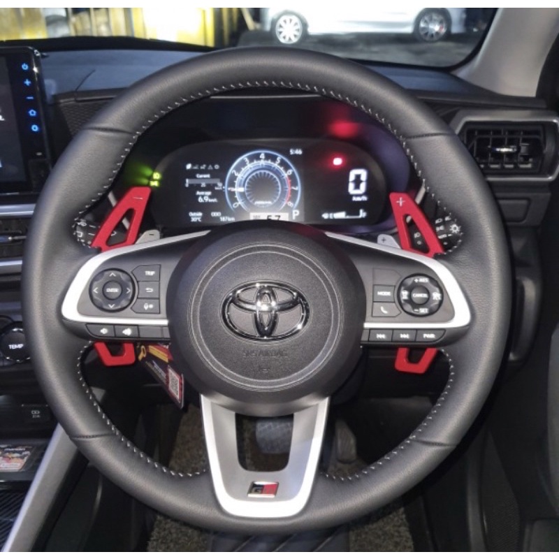 Jual pedal shift steer Toyota Raize paddle shift extension aluminum CNC ...