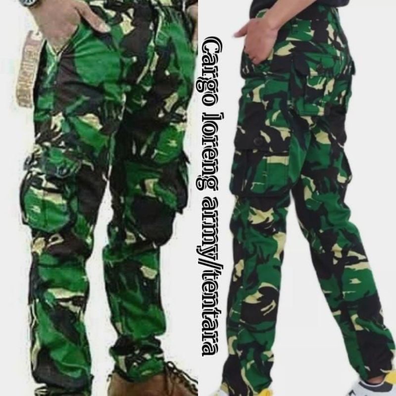 Jual Celana cargo doreng army(TNI) | Shopee Indonesia