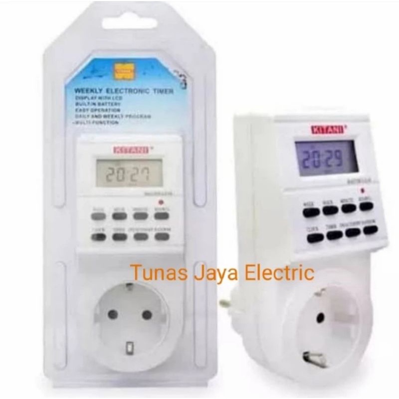 Jual Stop Kontak Digital Timer 24 hours KITANI | Shopee Indonesia