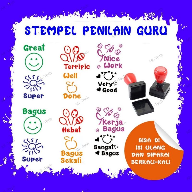 Jual Stempel Reward Penilaian Guru PAUD / TK / SD (Satu Set) | Shopee ...