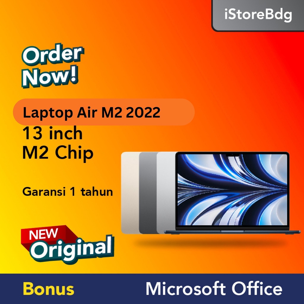 Jual MacBook Air M2 Chip 2022 13 inch 16GB / 256GB | Shopee Indonesia