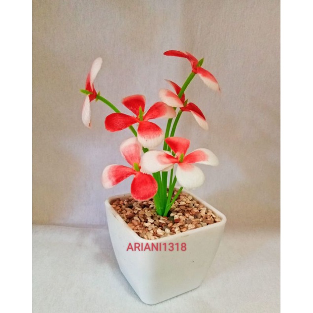 Jual ARIANI 1318 TANAMAN BUNGA INDOOR ARTIFISIAL DENGAN POT PLASTIK ...