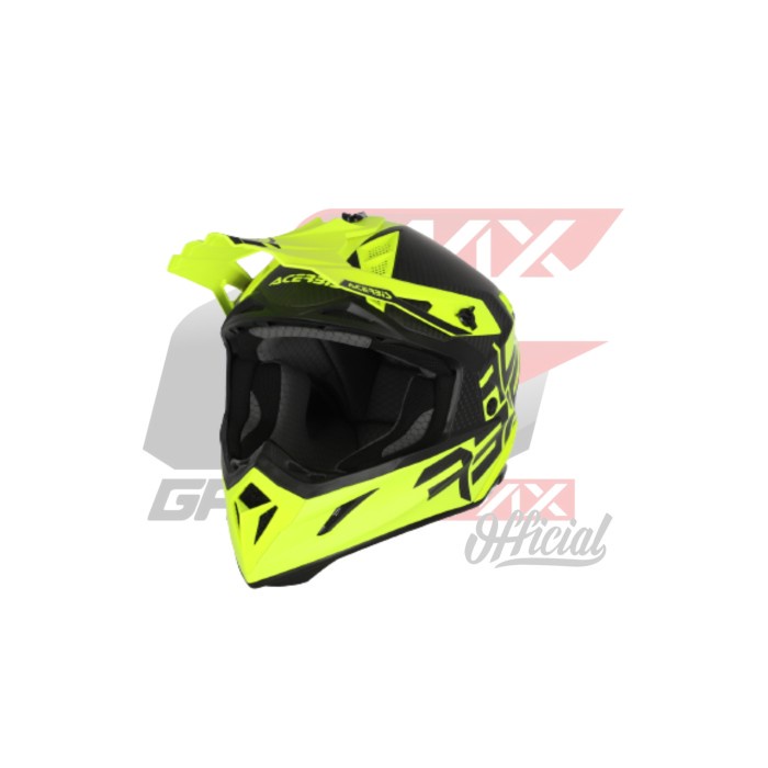 Jual HELM ACERBIS IMPACT STEEL CARBON - YELLOW FLUO | Shopee Indonesia