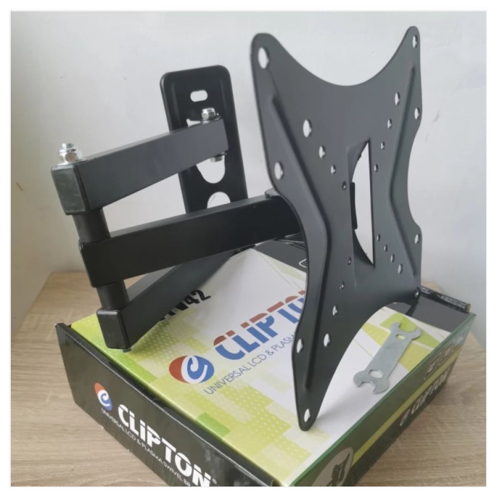Jual Bracket Swivel Lengan Arm Clipton Breket TV 14 24 32 40 42 inch ...