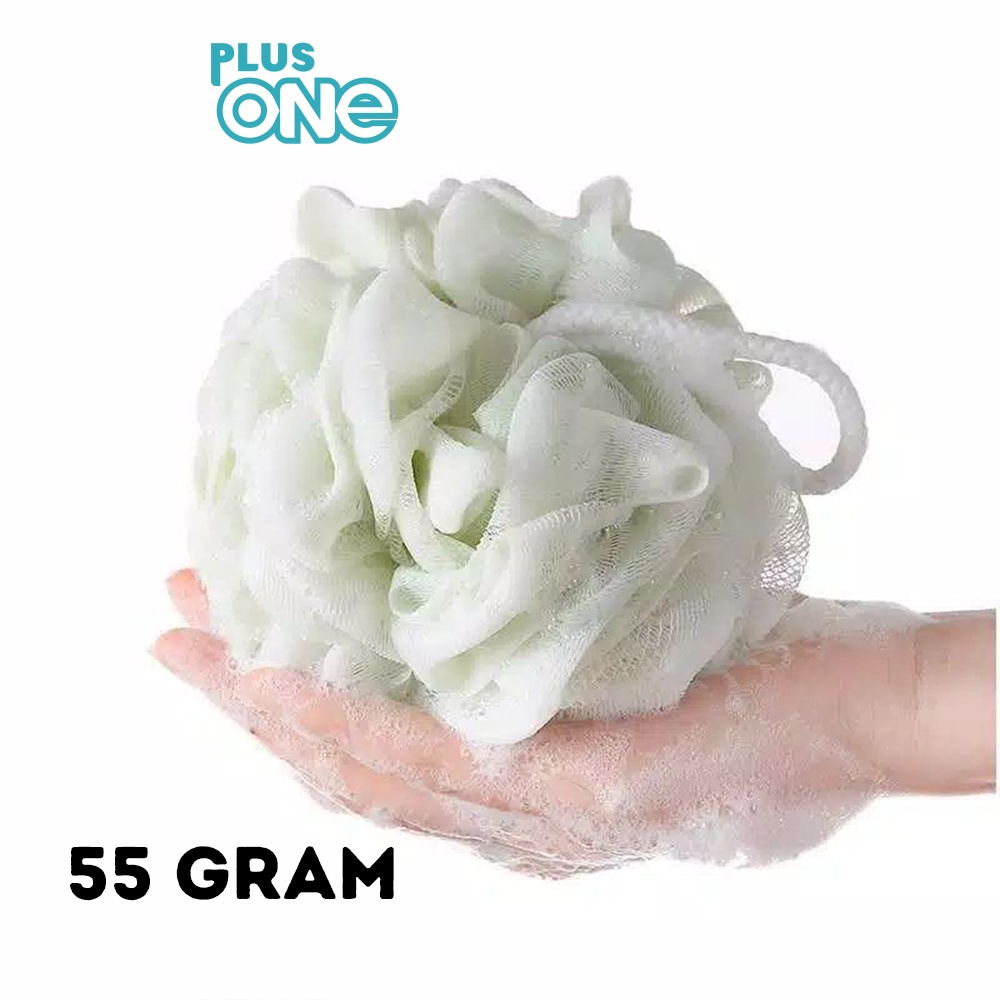 Jual Plus One Spon Mandi SINGLE WARNA / Bath Sponge / Sponge Mandi ...