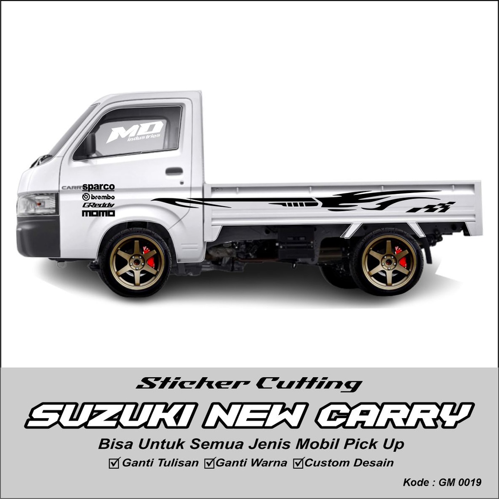 Jual Stiker Grandmax Pick Up Sticker Bak Samping Grandmax New Suzuki ...