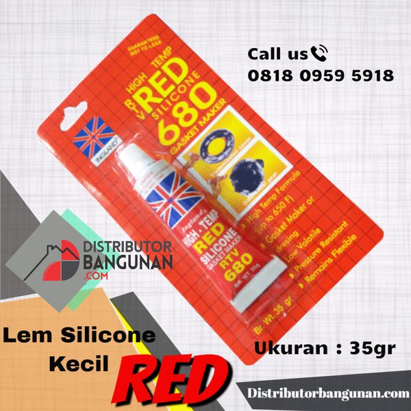 Jual Lem Red Silicone Kecil 35 gr GENERAL | Shopee Indonesia