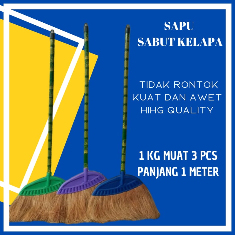 Jual Sapu Rumah Bahan Sabut Kelapa Nilon Senar Ijuk Untuk Kebersihan ...