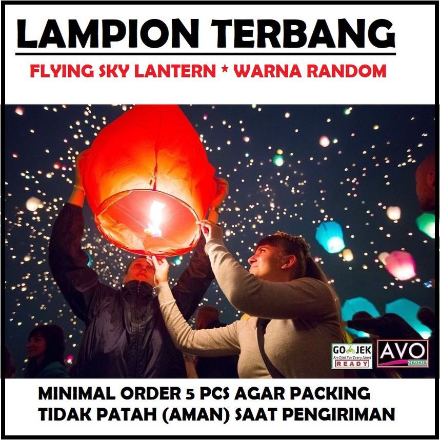 Jual Lampion Terbang - flying sky lanterns - Balon Udara Terbang | Shopee Indonesia