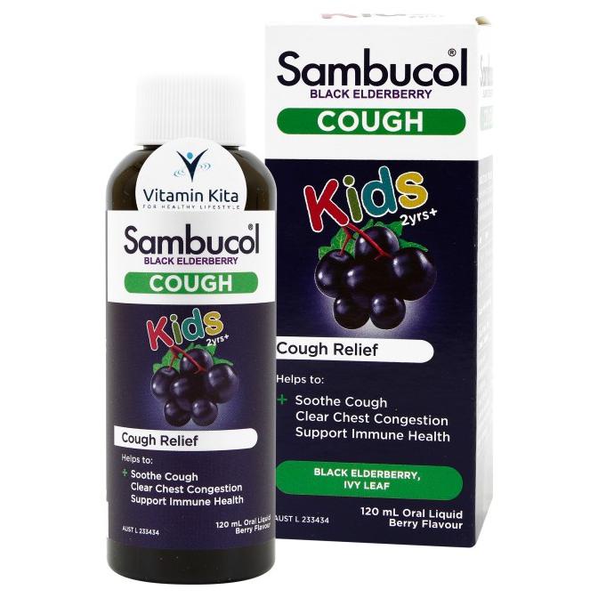 Jual SAMBUCOL COLD & FLU FOR KIDS COUGH LIQUID - 120ML | Shopee Indonesia
