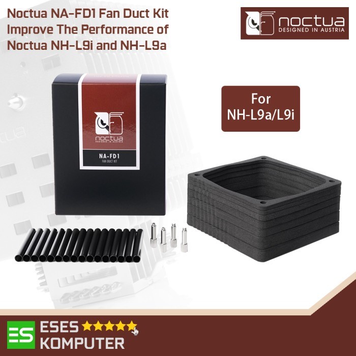 Jual Noctua NA-FD1 Fan Duct Kit / Foam Spacer For NH-L9i / NH-L9a ...