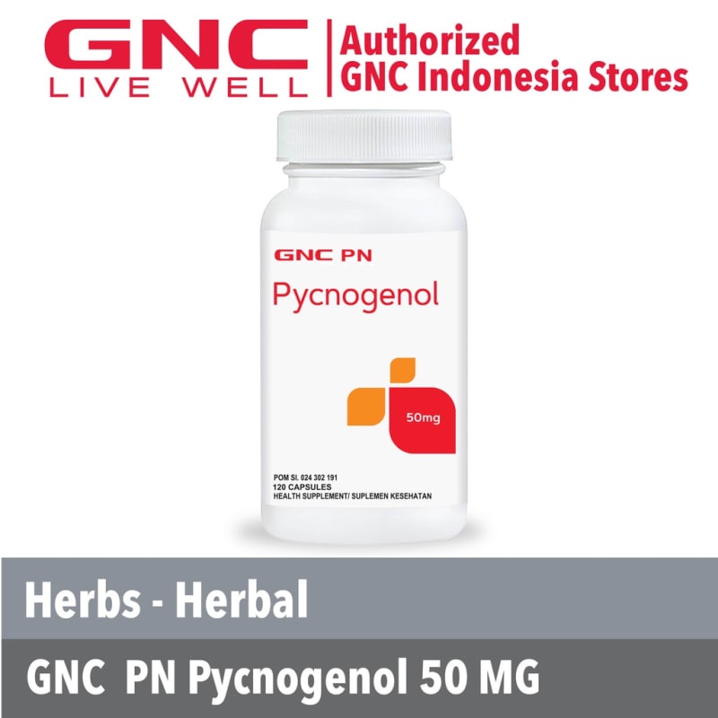 Jual GNC PN PYCNOGENOL 50 MG - 120 KAPSUL (723924) Murah | Shopee Indonesia