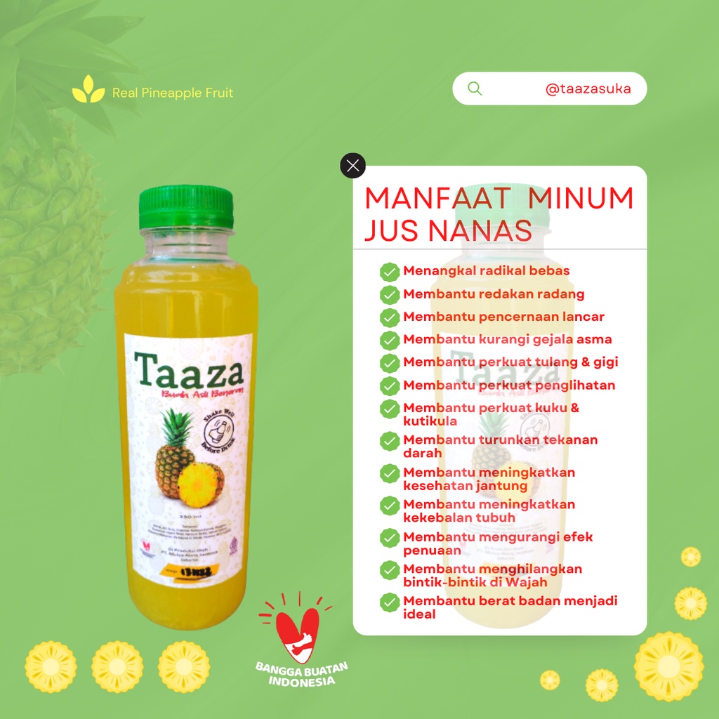 Jual JUS NANAS JUS SIRSAK JUS JAMBU JUS MANGGA MINUMAN BUAH ASLI ...