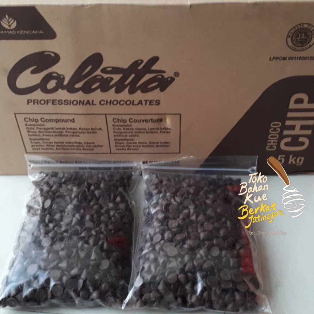 Jual COLATTA CHIP KERUCUT 1 KG / CHOCO CHIP / COKLAT CHIP | Shopee ...