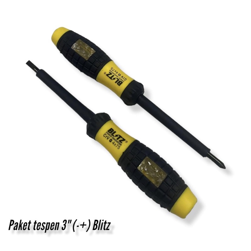 Jual Tespen obeng electrik plus minus 3” Blitz | Shopee Indonesia
