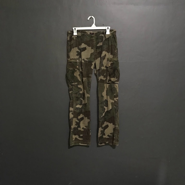 Jual Celana - X-Girl | Cargo Pants Camo Army Corduroy Thrift [COD] | Shopee Indonesia