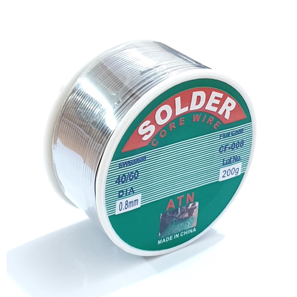 Jual Timah Solder ATN 0,8mm 200 Gram 0,2Kg 1/5Kg | Shopee Indonesia