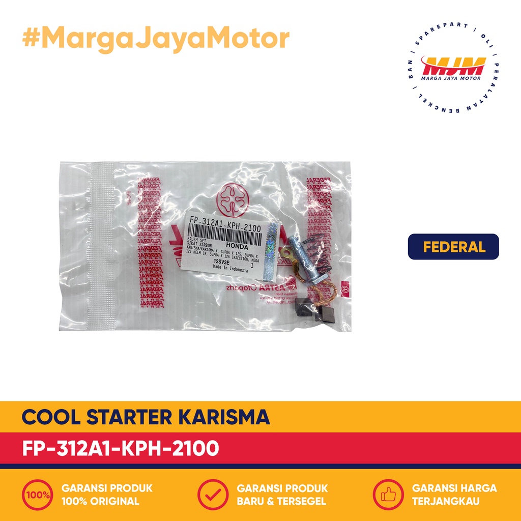 Jual Arang Stater Cool Stater FEDERAL KPH Karisma Supra X 125 Helm In ...