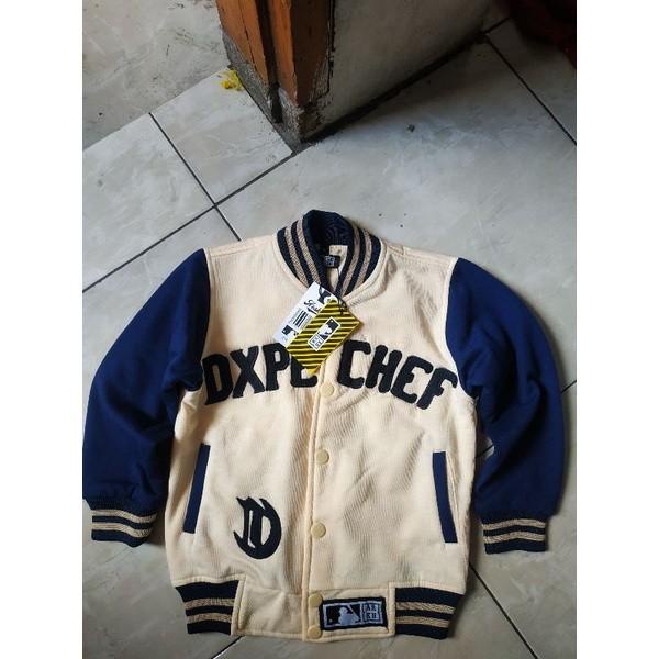 Jual Jaket Anak Baseball Dxpe Chef Warna Cream Umur 2 Tahun - 14 Tahun ...