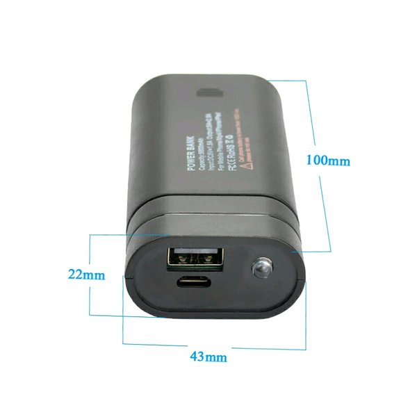 Jual b, Power Bank 2pcs 18650 Cell DIY case exchangeable console ...