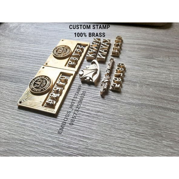 Jual plat stamp logo custom bahan kuningan | Shopee Indonesia