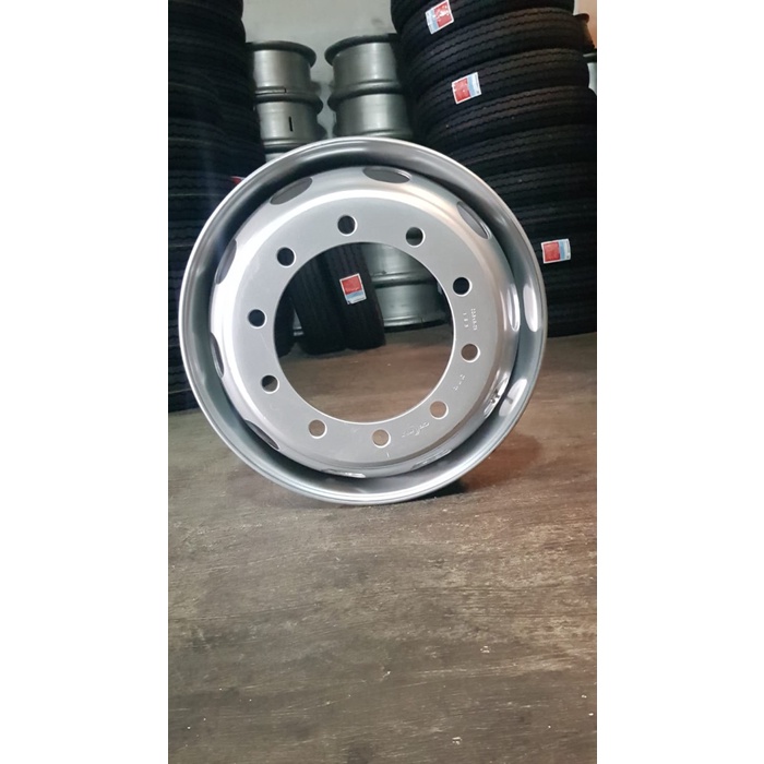 Jual VELG TUBELESS TRUK BUS 22.5 - 8.25 CEMAX WARNA SILVER Lubang 10 ...