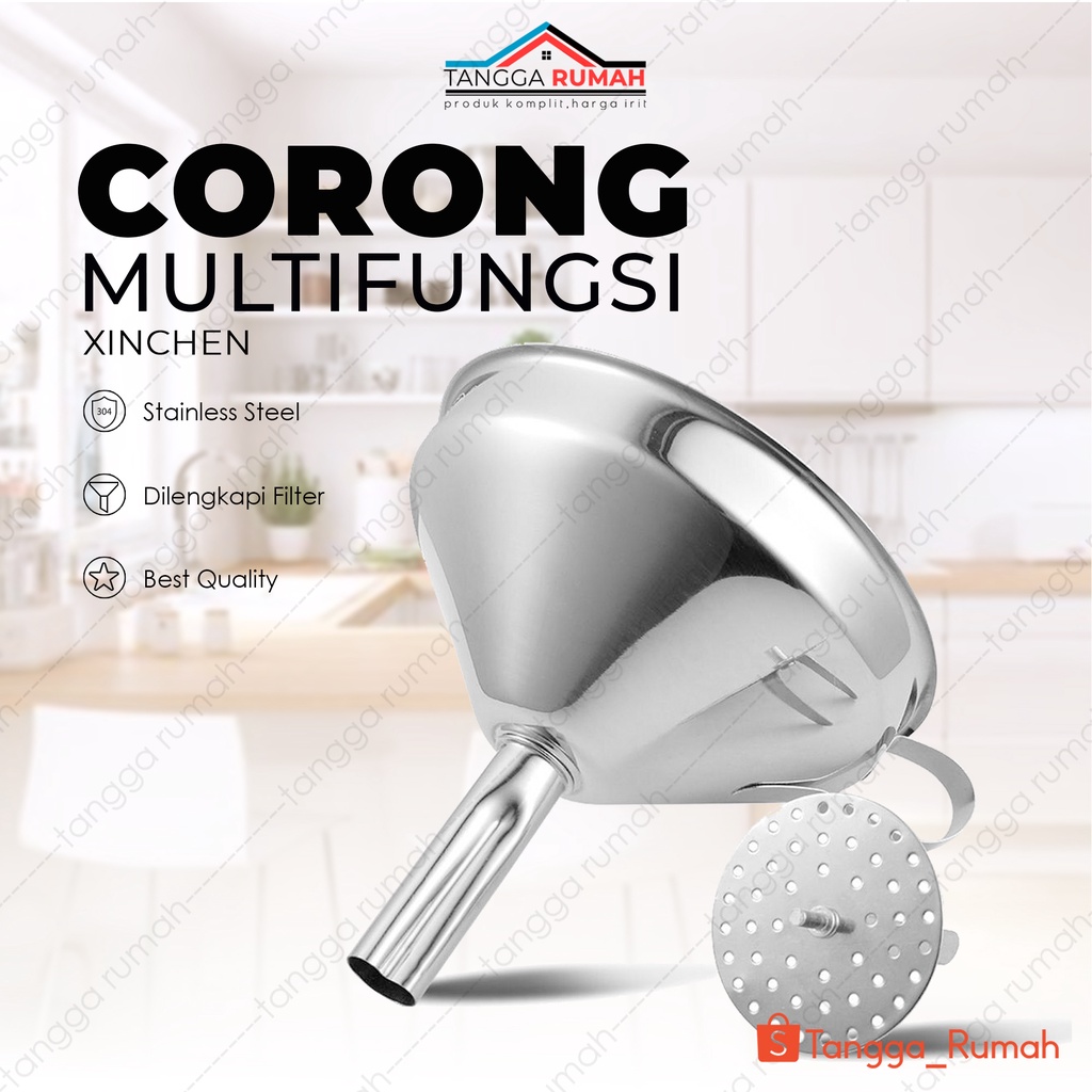 Jual Corong & Saringan Kerucut Minyak Cair / Oli Multifungsi Funnel ...