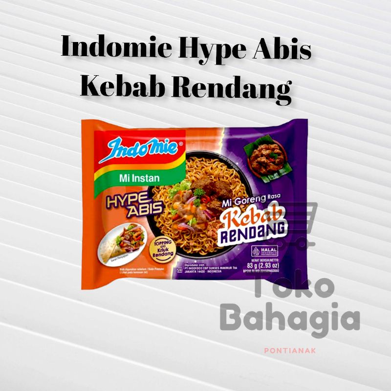 Jual New! Indomie Goreng Kebab Rendang Hype Abis 83gr Viral | Shopee ...