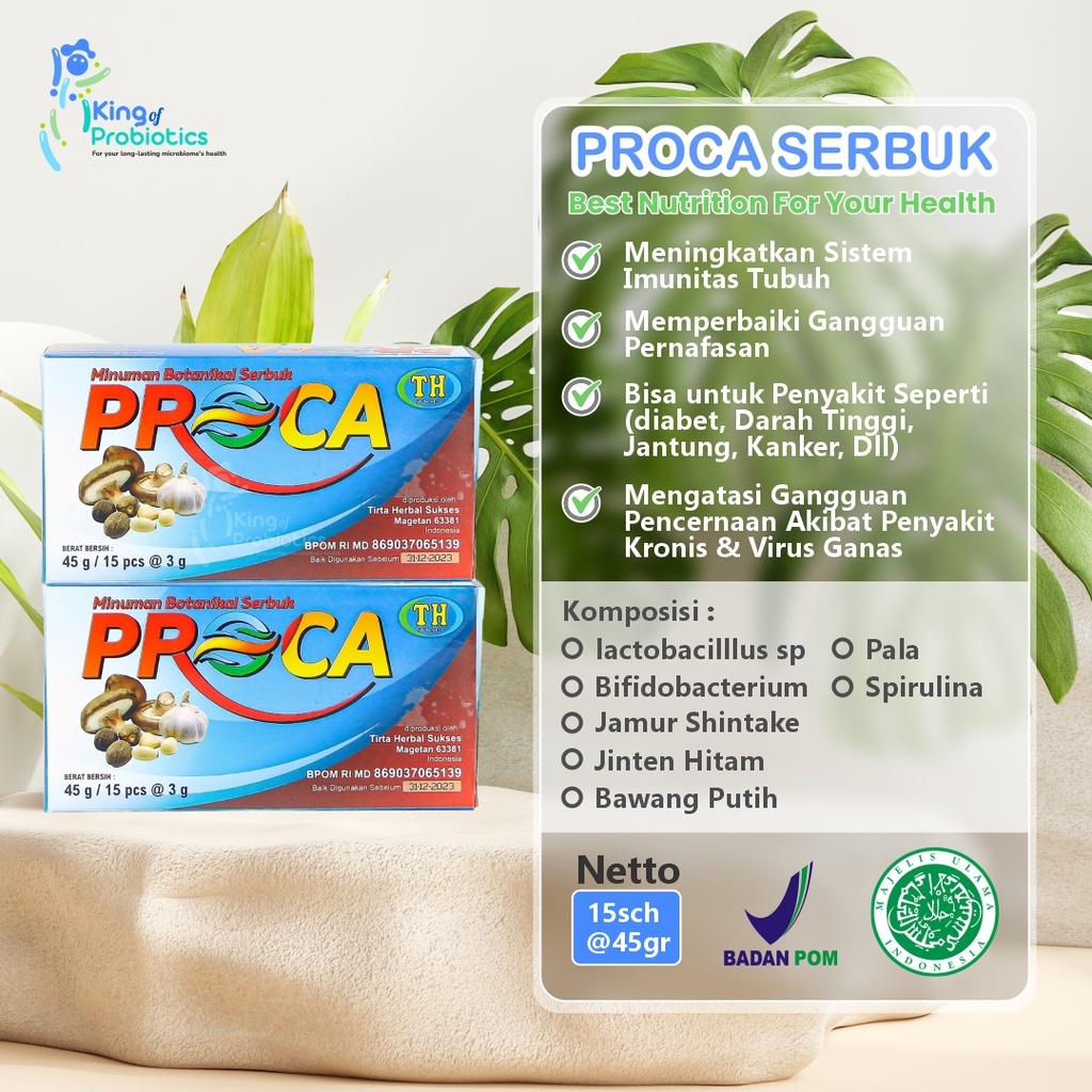 Jual Bioth Proca Probiotik Serbuk Kemasan Sachet Isi 15 x 3gr Membantu ...
