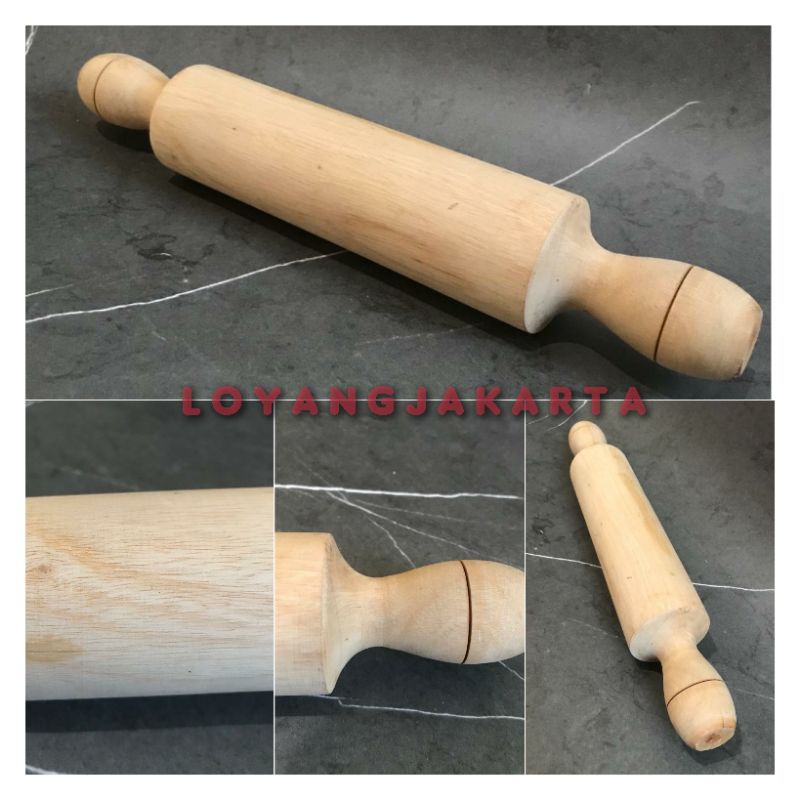 Jual ROLLING PIN KAYU/GINGAN ADONAN KAYU/ROLLPIN | Shopee Indonesia