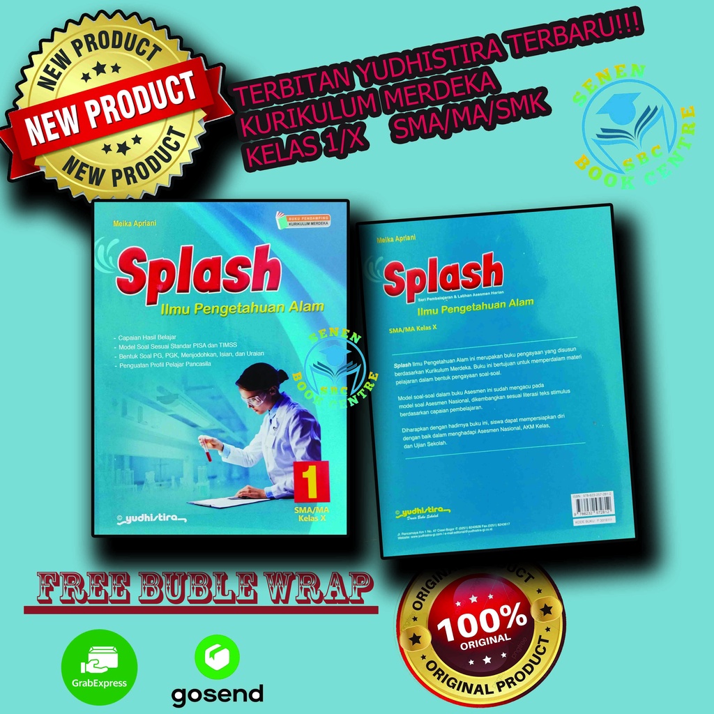 Jual BUKU SPLASH IPA KELAS 1/X SMA YUDHISTIRA KURIKULUM MERDEKA -BUKU ...