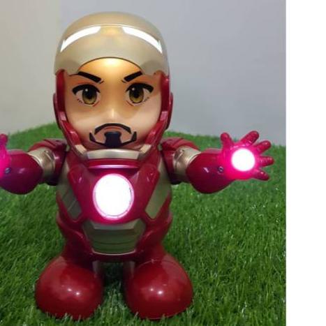 Jual MAINAN ANAK COWOK ROBOT DANCE HERO BUKA TOPENG IRONMAN SPIDERMAN ...