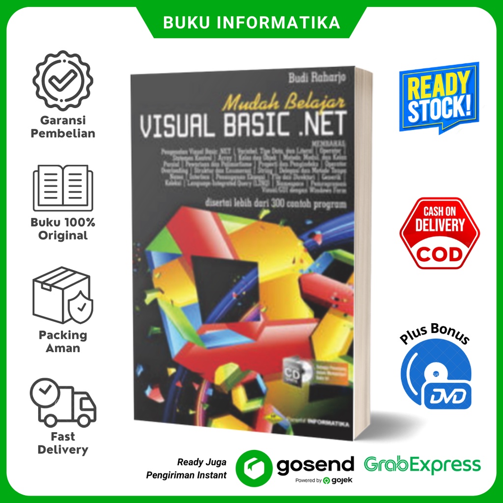 Jual Buku Mudah Belajar Visual Basic .Net + Bonus CD | Shopee Indonesia