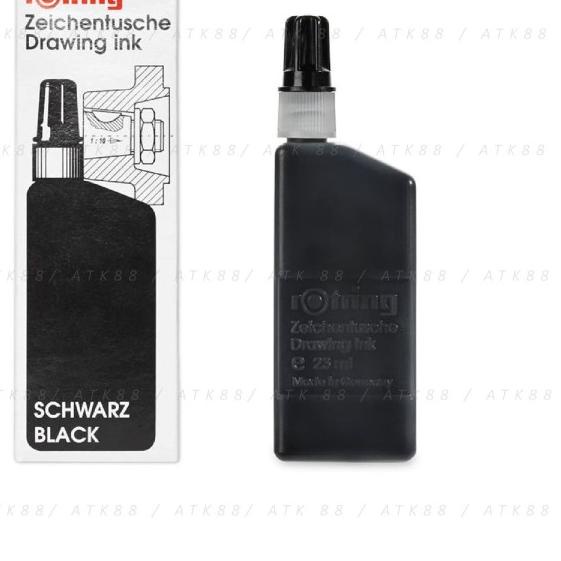 Jual Rotring Drawing Ink / Refill Tinta hitam Rapido dan Isograph ...