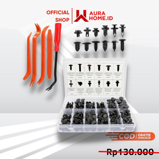 Jual Baut Rivet Mobil Universal 240 PCS Dengan Pengungkit / Baut Baud ...
