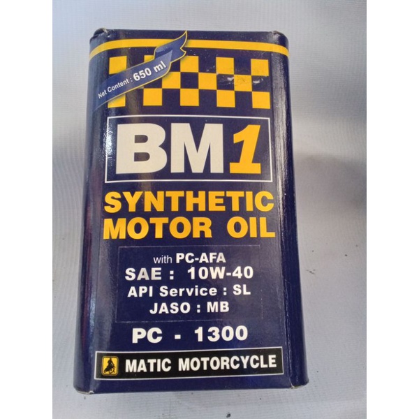 Jual Oli mesin BM1 650 ml ukuran cocok buat Motor Scoopy, Genio, Beat ...