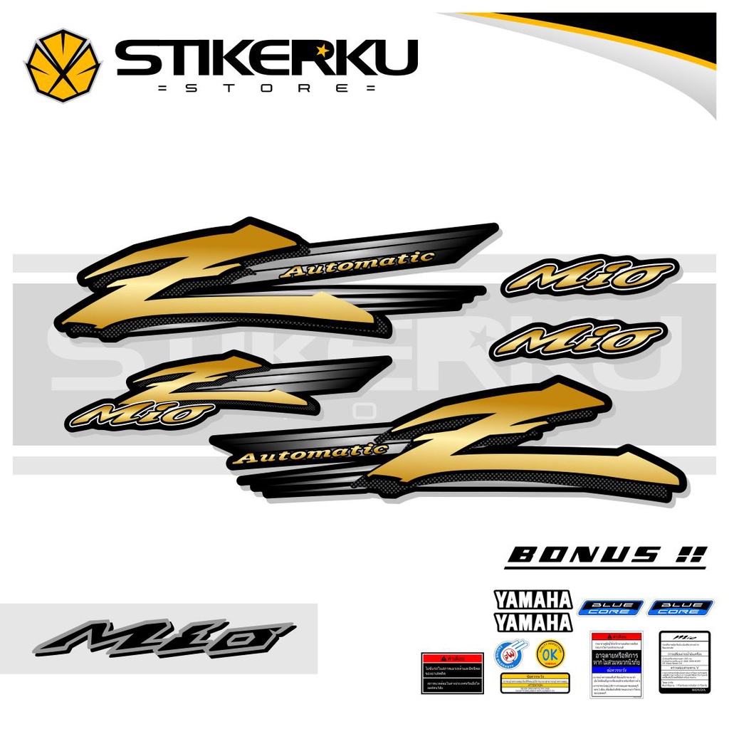 Jual STRIPING MIO SPORTY Z DASAR HITAM / STIKER MIO LAMA Z / STICKER ...