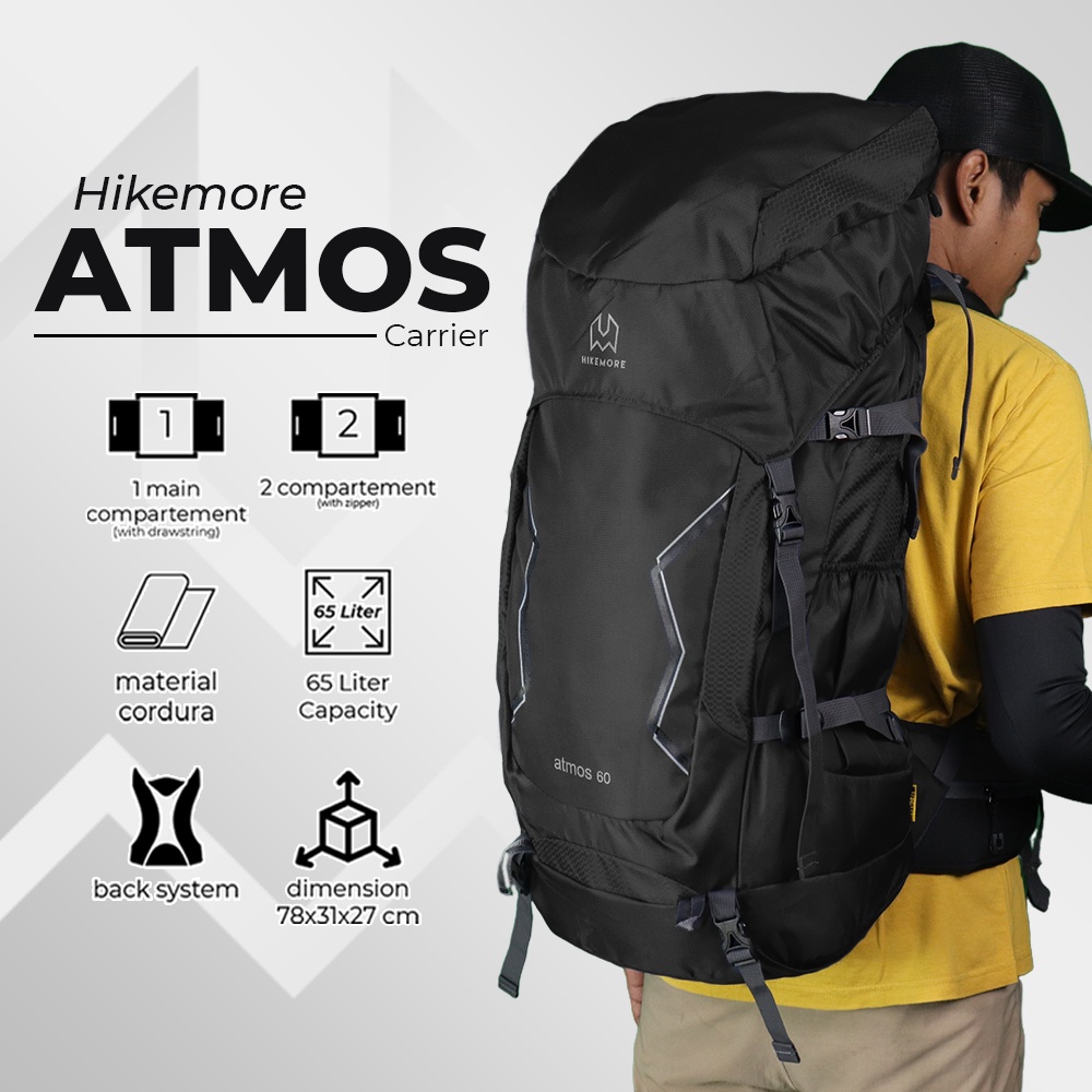 Jual Tas Gunung Carrier Backpack Hikemore Atmos Original | Shopee Indonesia