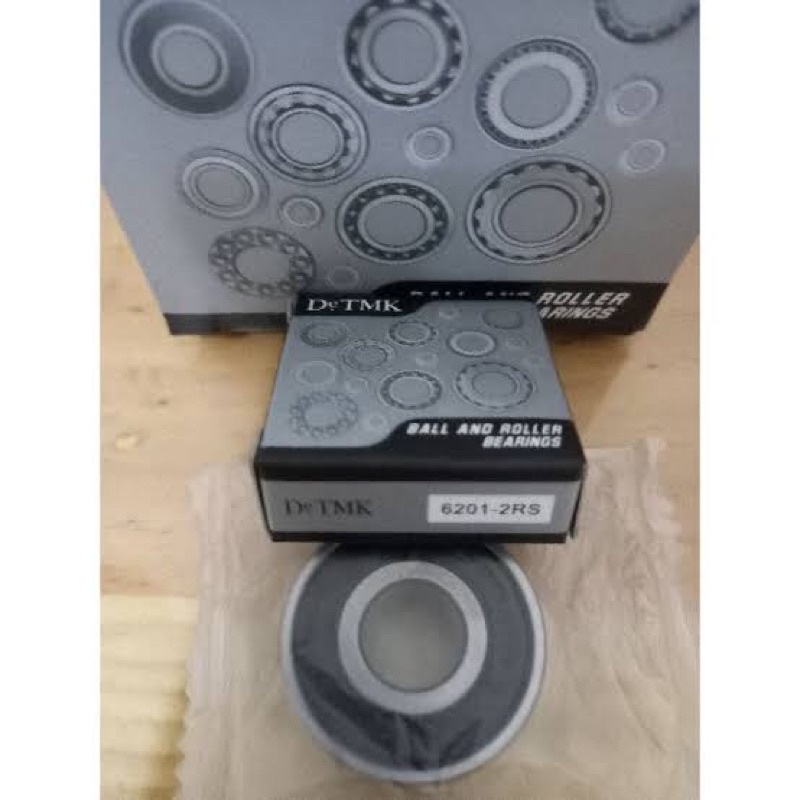 Jual Ball bearing 6201 2RS DeTMK 12x32x10mm Lahar Roda Depan Beat Carbu ...