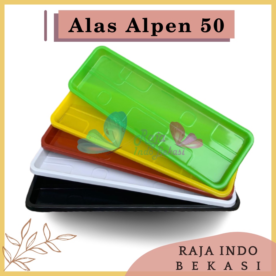 Jual Alas Pot Panjang Alpen 50 Putih Hitam Hijau Coklat Merah Bata ...