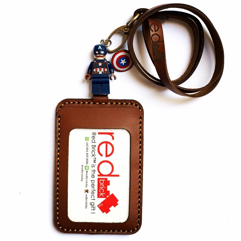 Jual LEGO Captain America Name Tag Genuine Leather | Shopee Indonesia