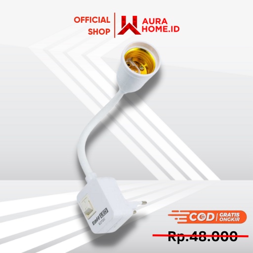 Jual Fitting Lampu EU E27 Wall Socket Lamp Holder 25cm / Fitting Lampu ...
