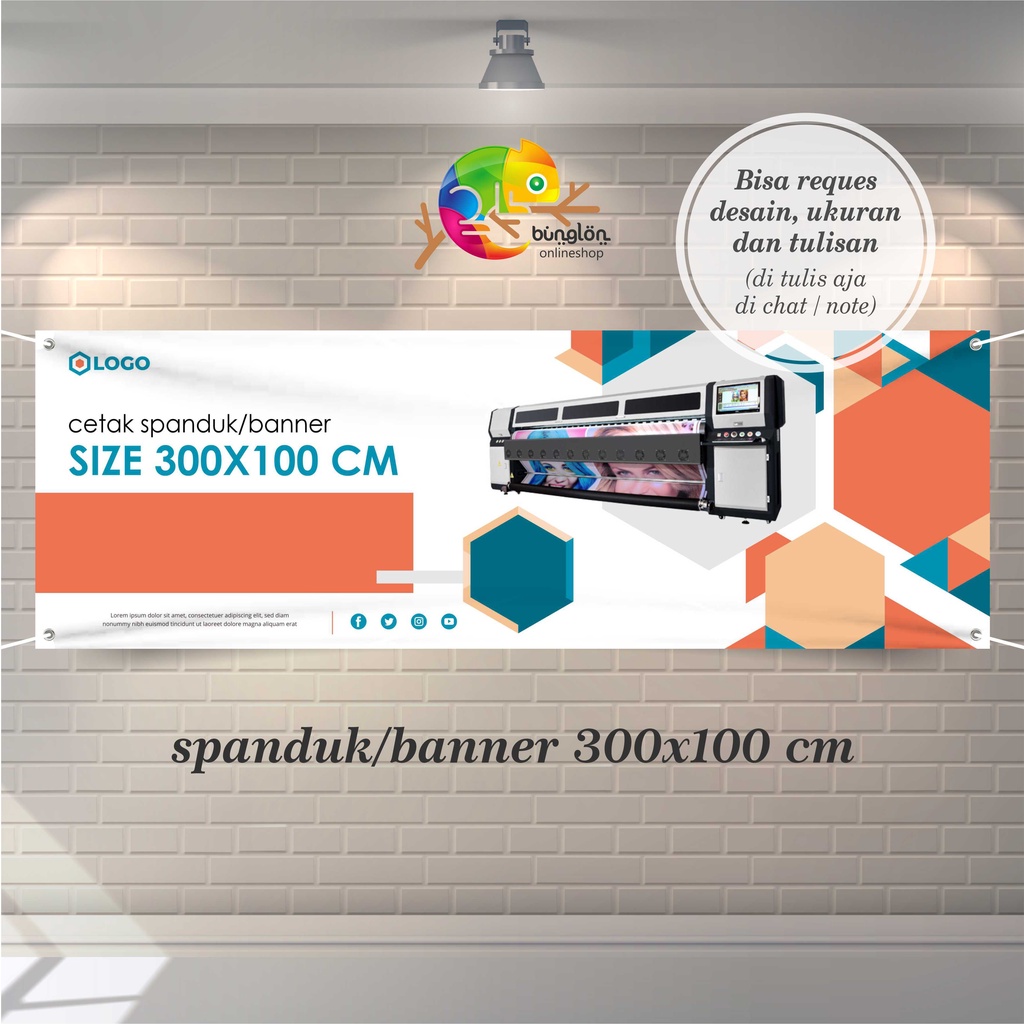 Jual Size 300x100 Cm Cetak Spanduk Banner Custom Resques Desain, Ukuran ...
