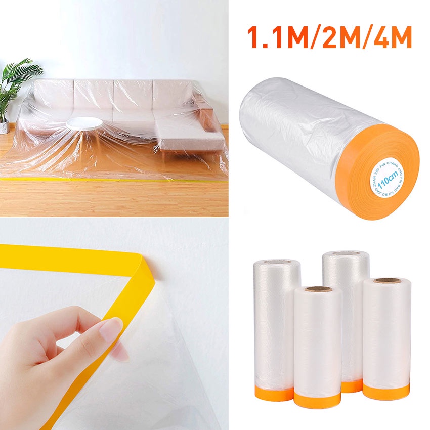 Jual 20M Masking Film Tape Furniture Car Protect Cover Plastic Film ...